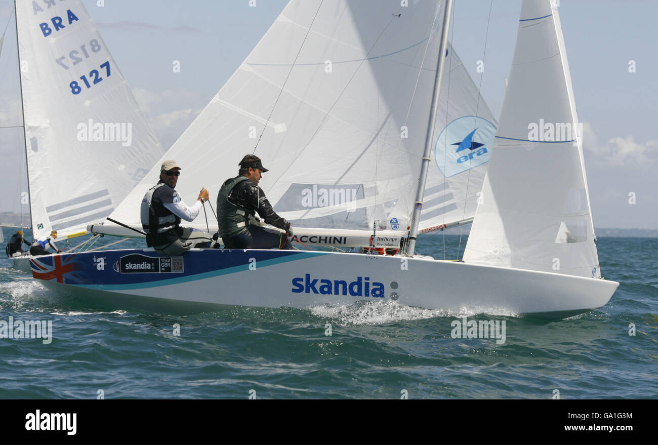 British Olympic Sailing Team hopefuls in the Star class Iain Percy ...