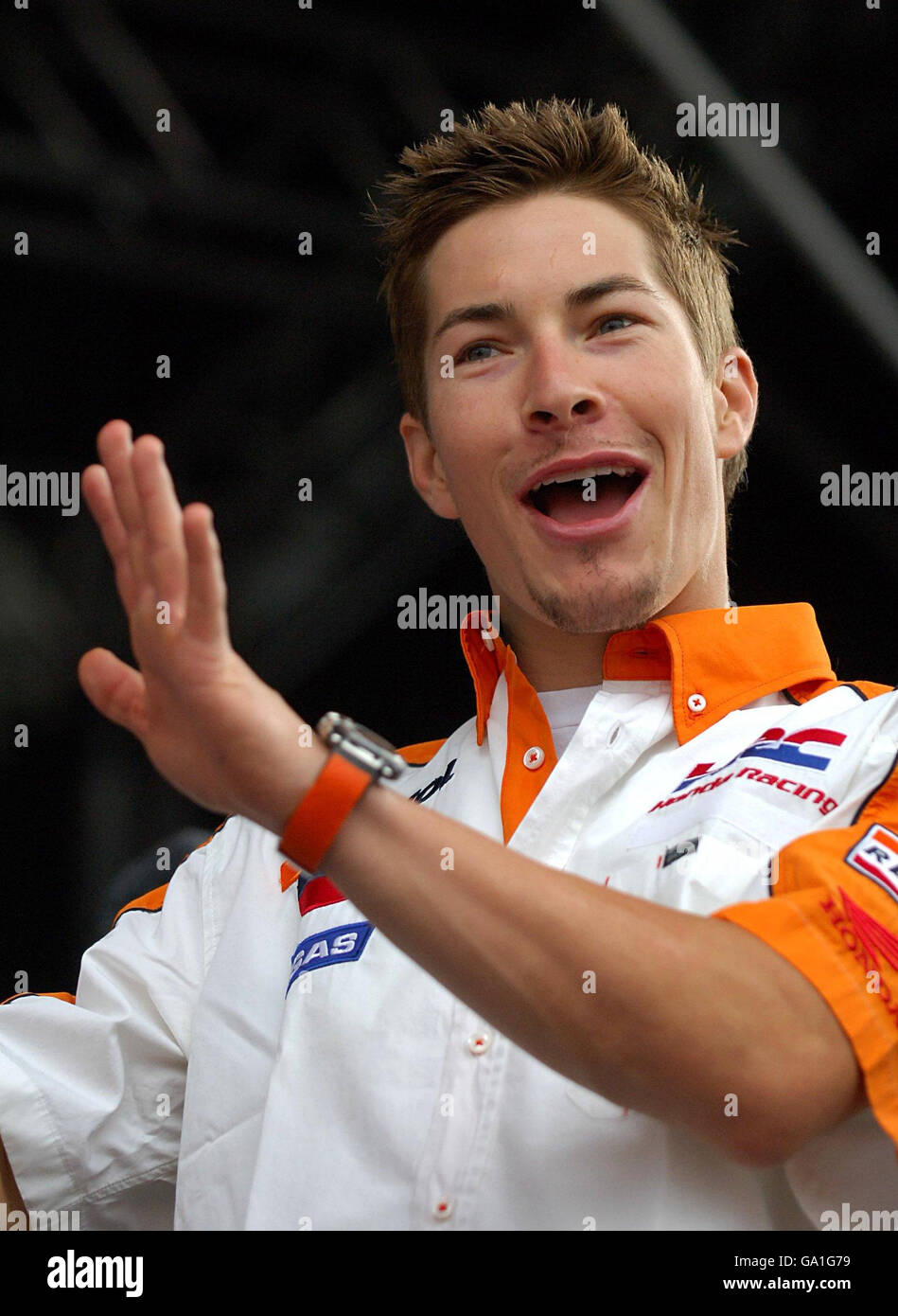 USA's Nicky Hayden during a photo-call at Donington Park, Castle ...