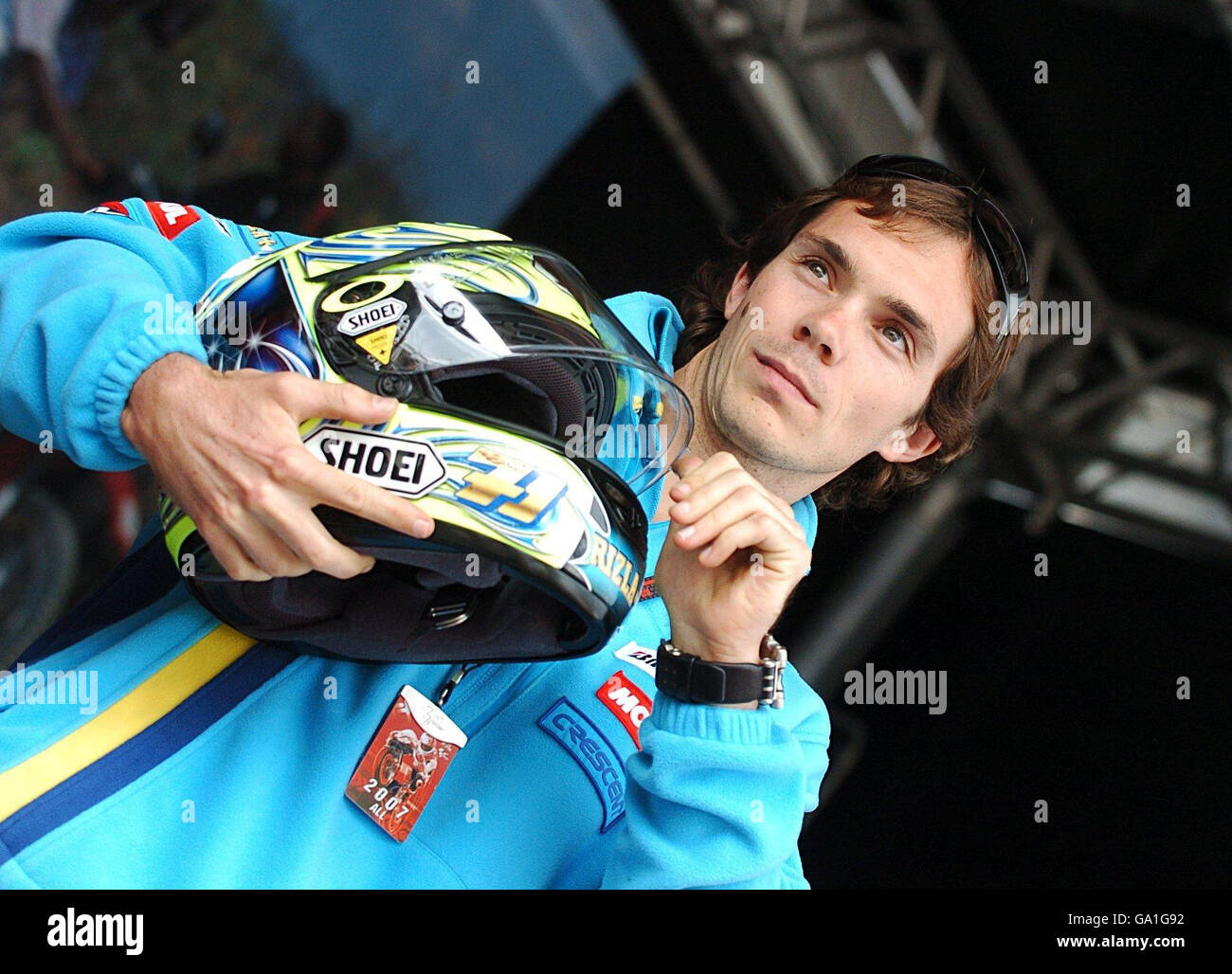 Australias chris vermeulen at donington park hi-res stock photography ...