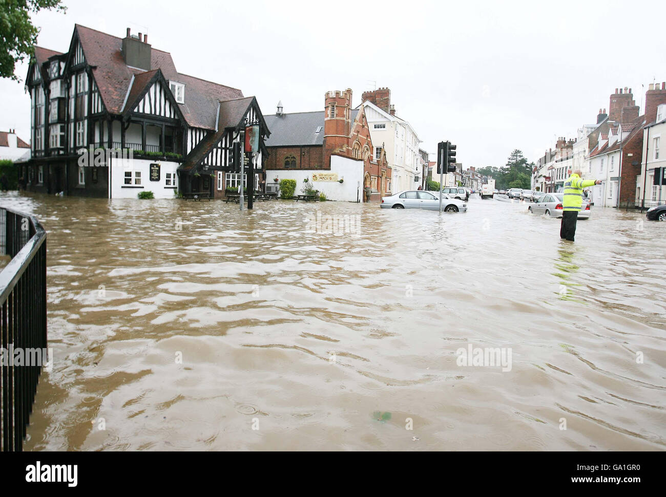 Flood warnings as torrential rain looms Stock Photo - Alamy