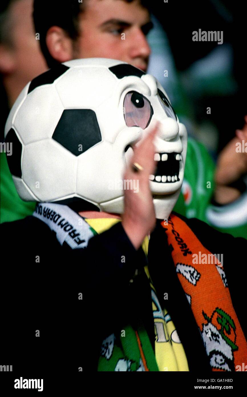 A celtic fan with a football mask hi-res stock photography and images ...