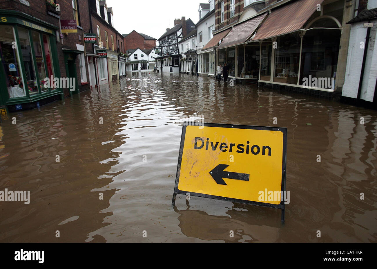 Flooding hits Britain Stock Photo - Alamy