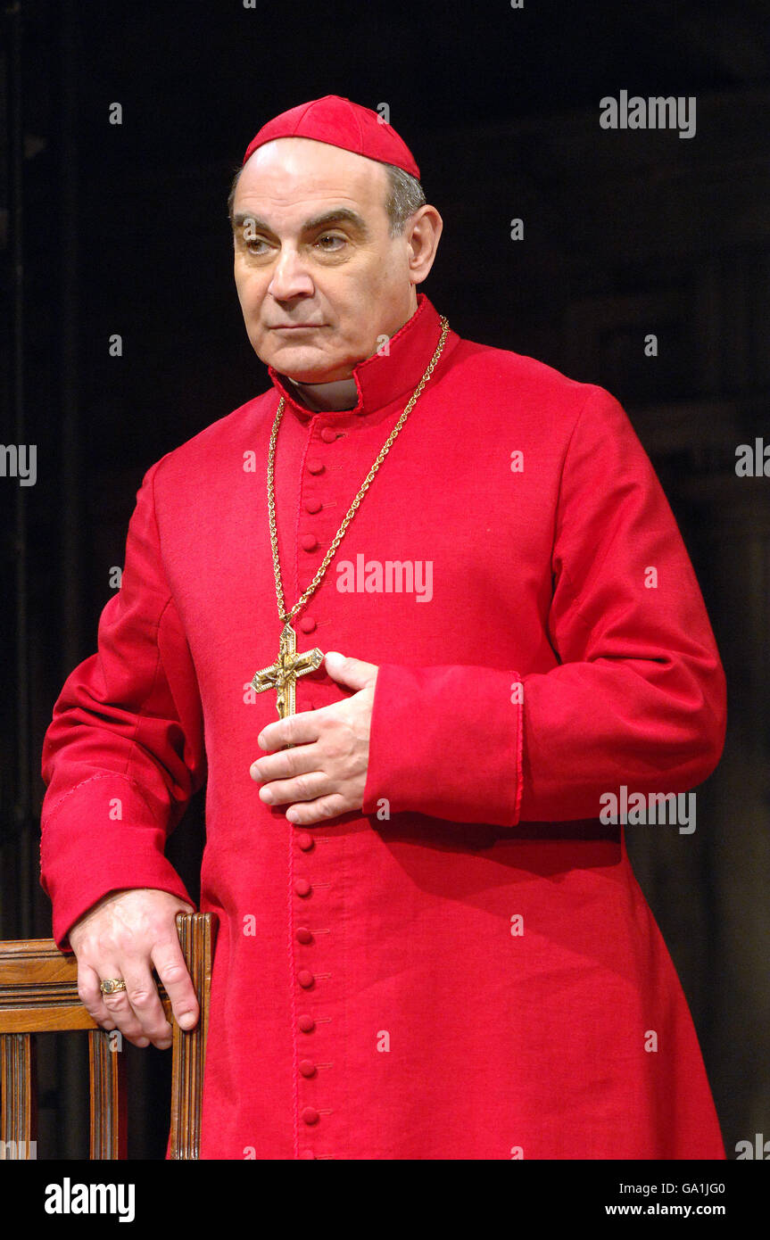 The Last Confession photocall - London. David Suchet (as Cardinal ...