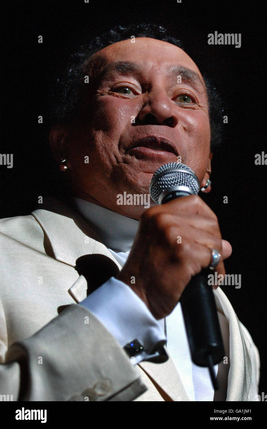 American soul singer Smokey Robinson performs at The Royal Albert Hall ...