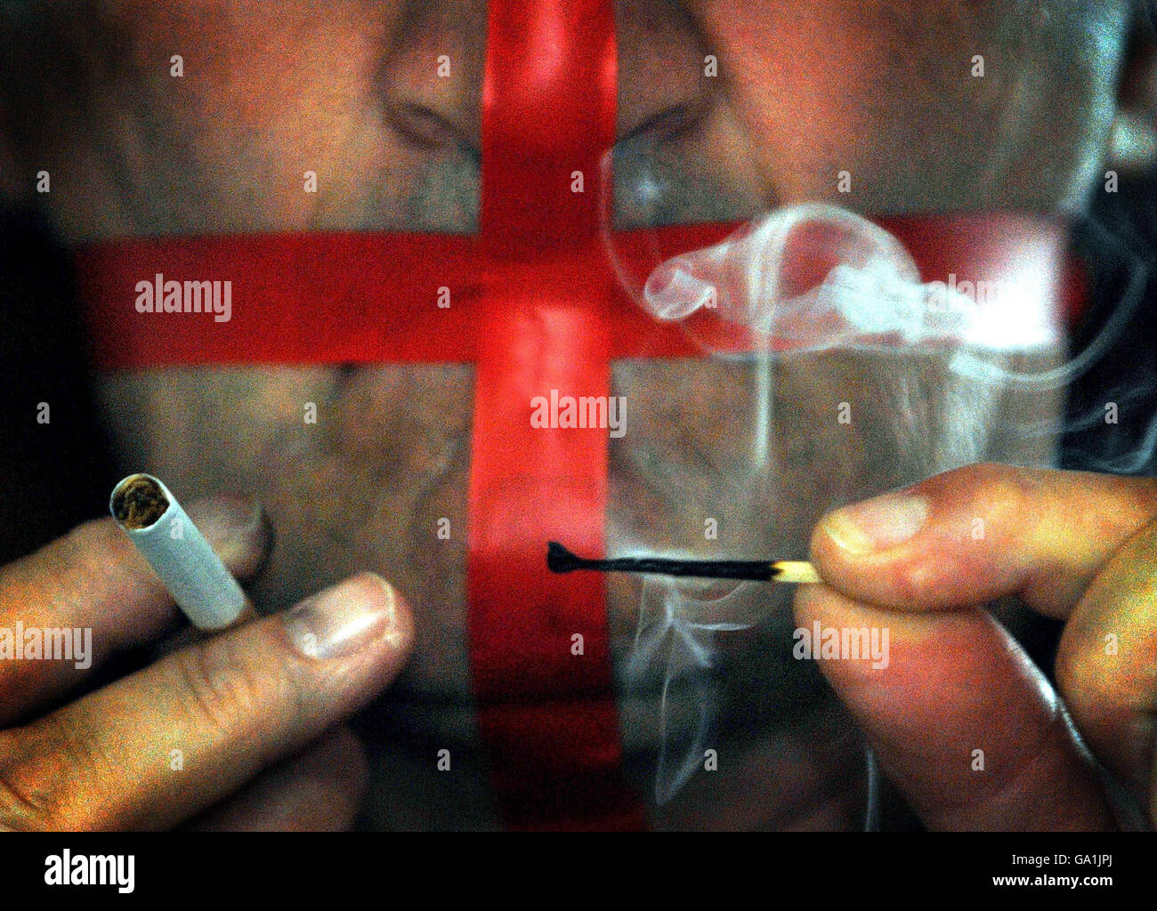 Picture posed by model. Picture to illustrate the smoking ban that will ...