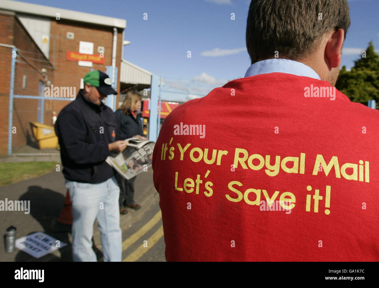 National postal workers strike Stock Photo - Alamy