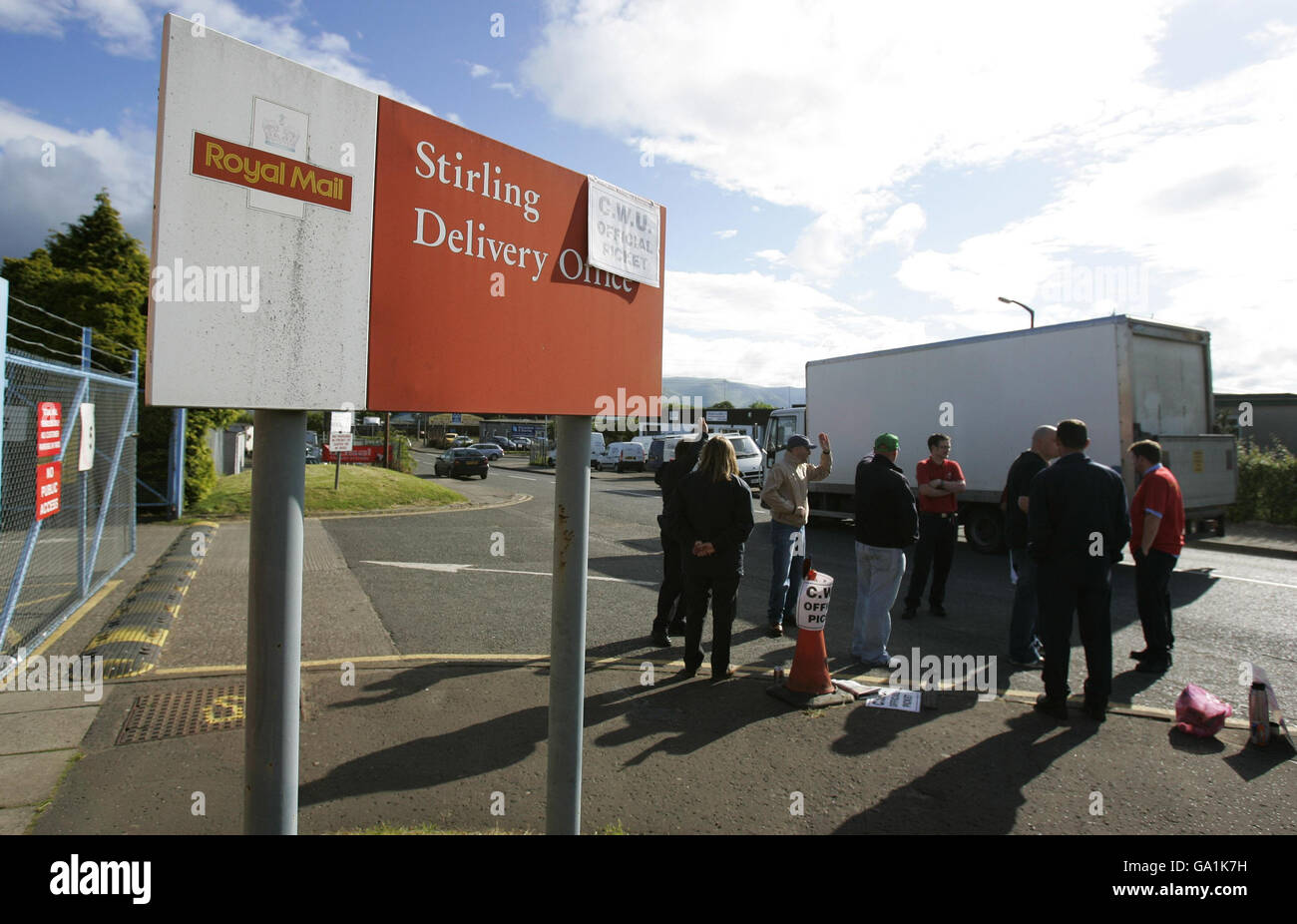 National postal workers strike Stock Photo - Alamy