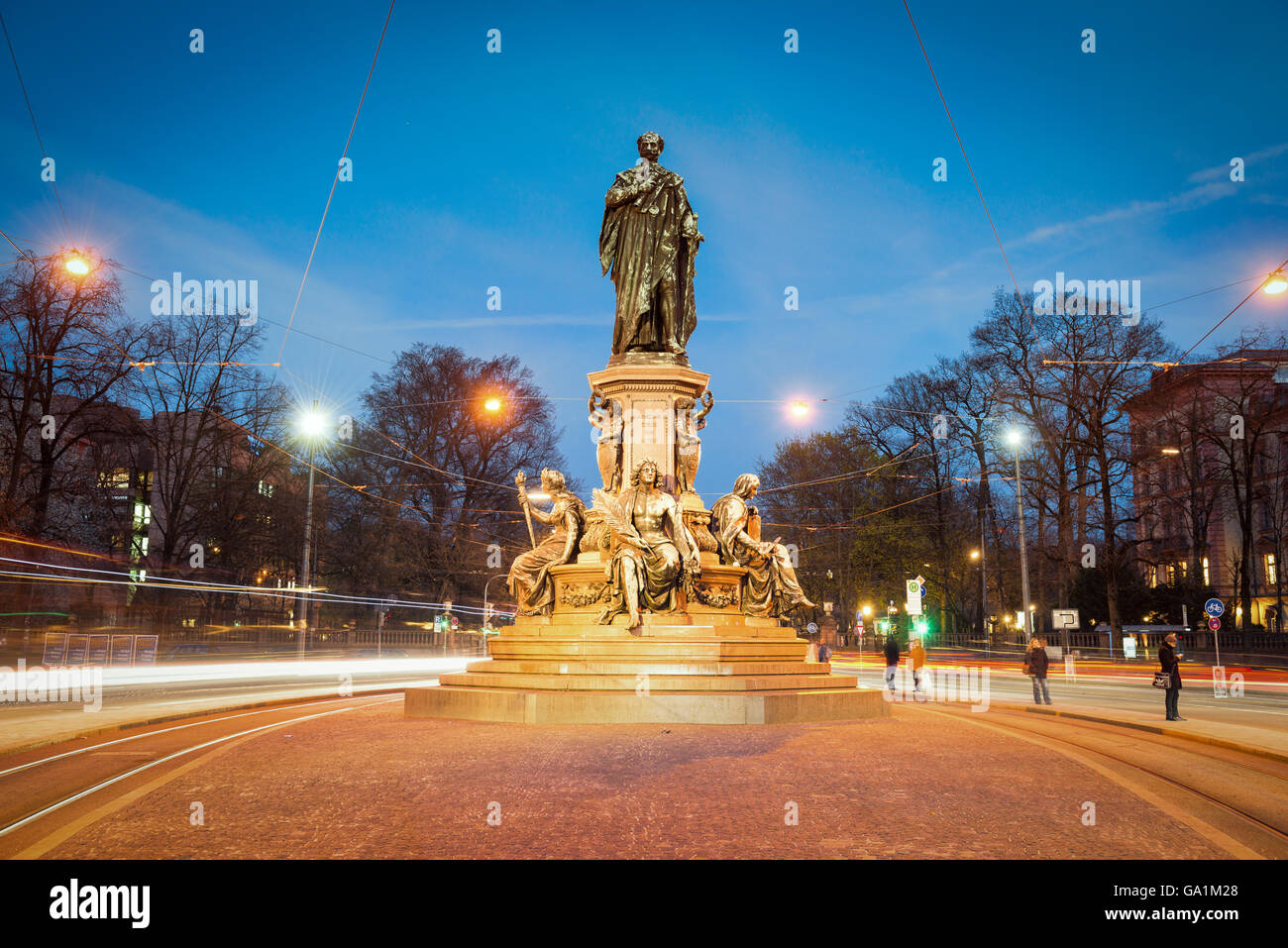 View of the so called Maxmonument, shows the King Maximillian II and ...