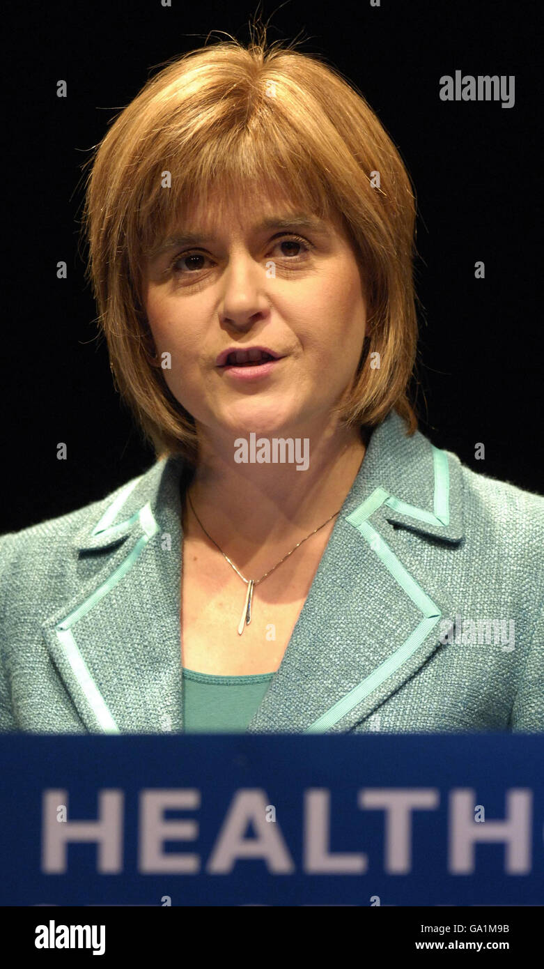 Scottish health secretary Nicola Sturgeon gives her first address to ...
