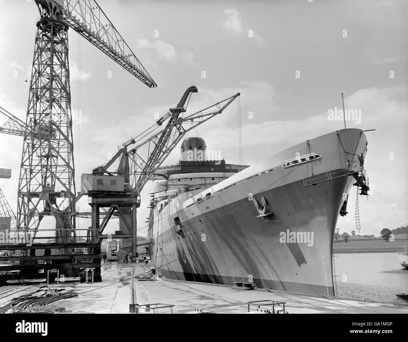 John browns shipyard Black and White Stock Photos & Images - Alamy