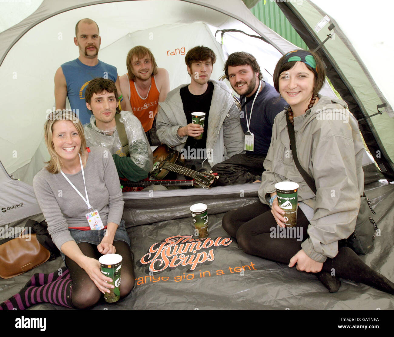 Emma Simkins and Isabelle Broom with The Rumblestrips after they'd ...