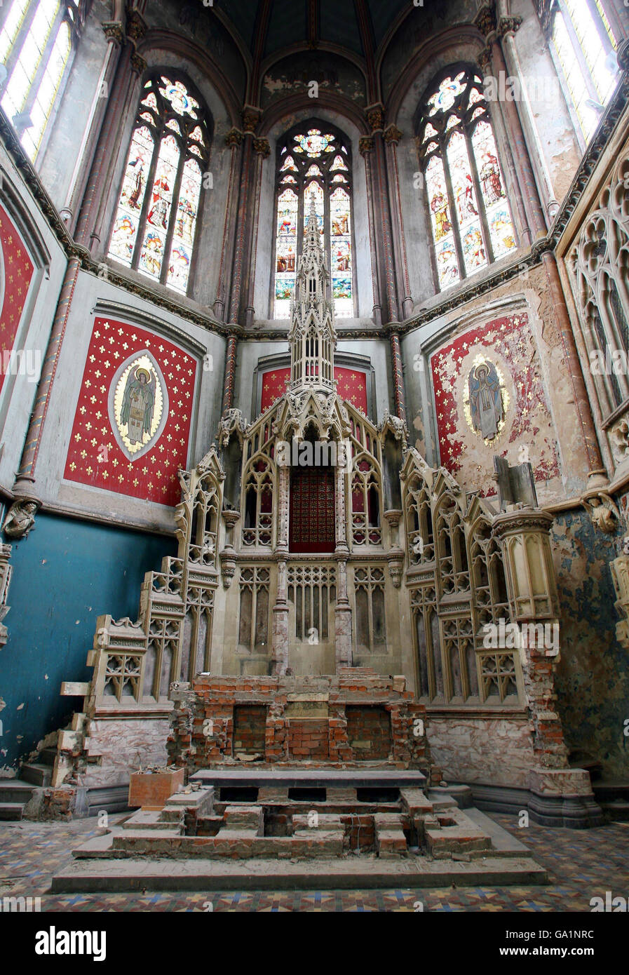 Manchester monastery restored Stock Photo - Alamy