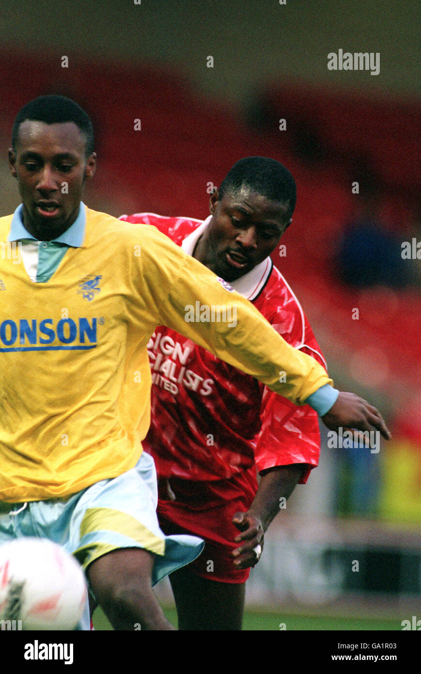 Mark jules s charlie ntamark w walsall v scarborough hi-res stock ...