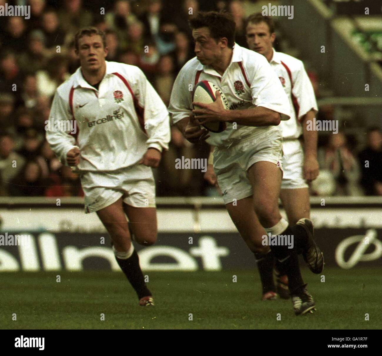 Englands dan luger makes a break against australia hi-res stock ...