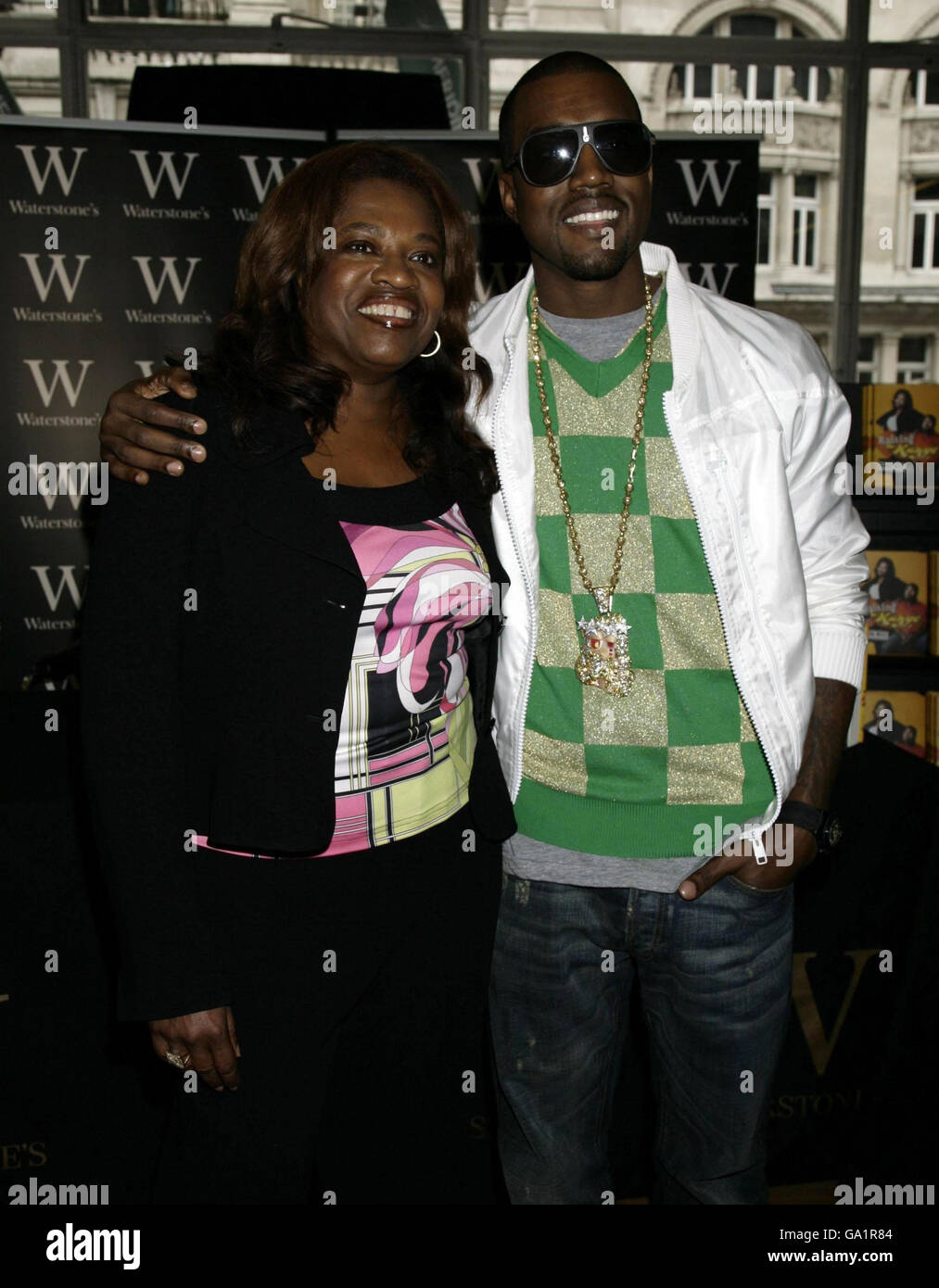 Kanye West with his mother Donda at a signing for her book 'Raising ...