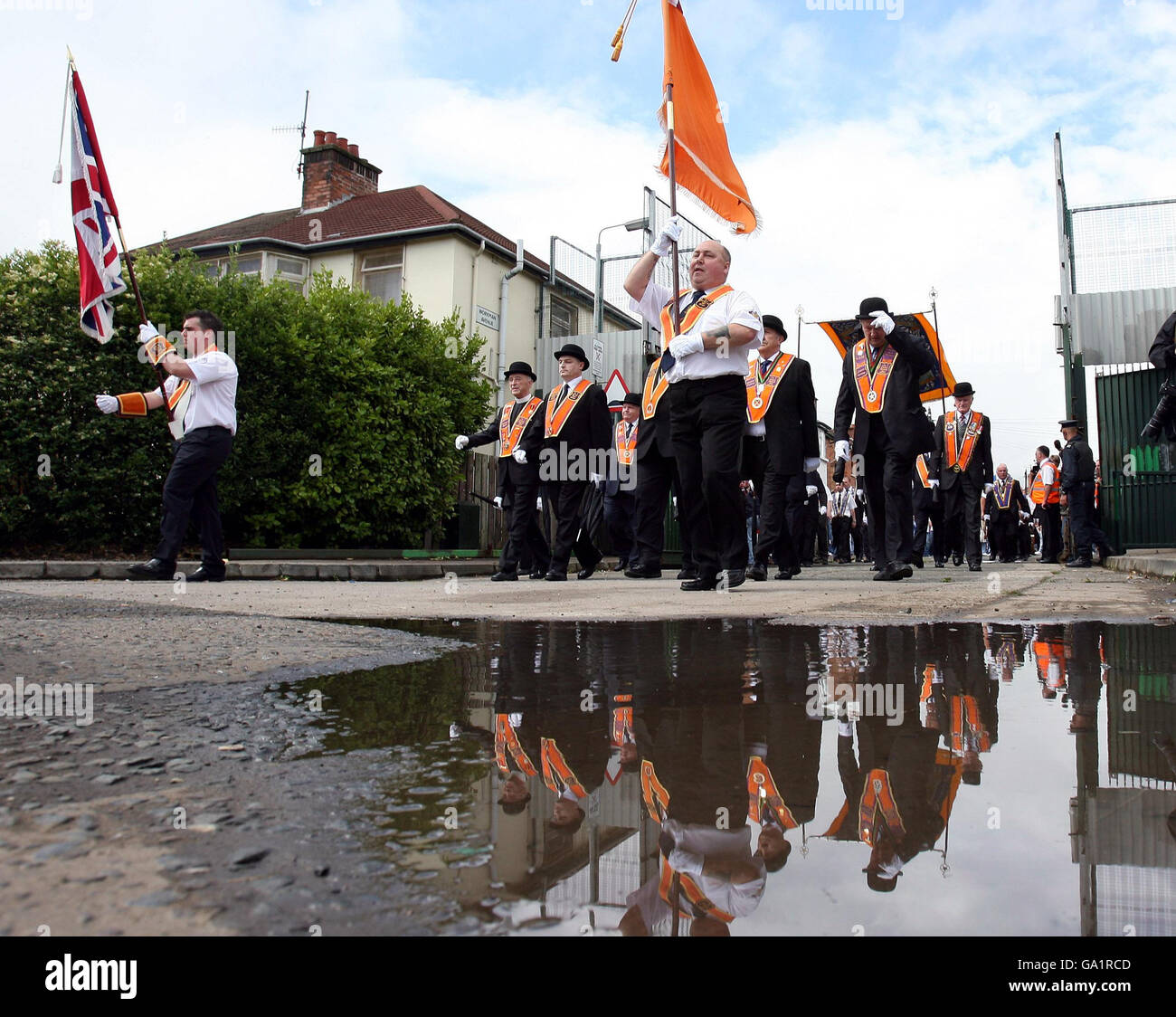 Orange order march Stock Photo - Alamy