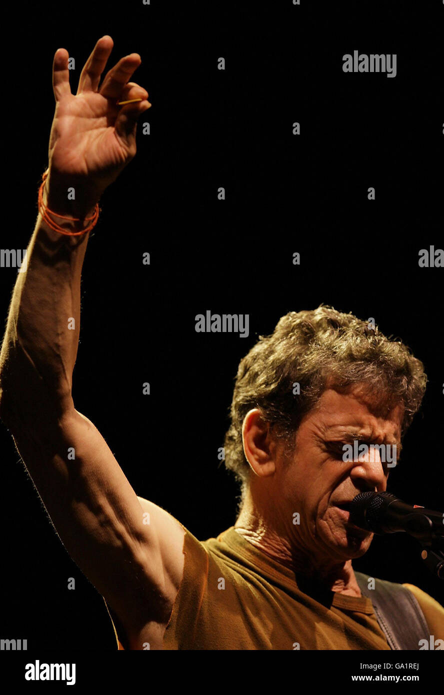 Lou Reed at the Hammersmith Apollo Stock Photo - Alamy
