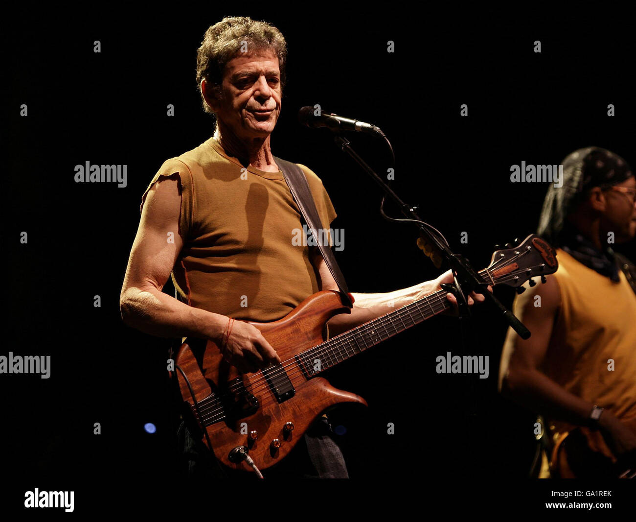 Lou Reed at the Hammersmith Apollo Stock Photo - Alamy