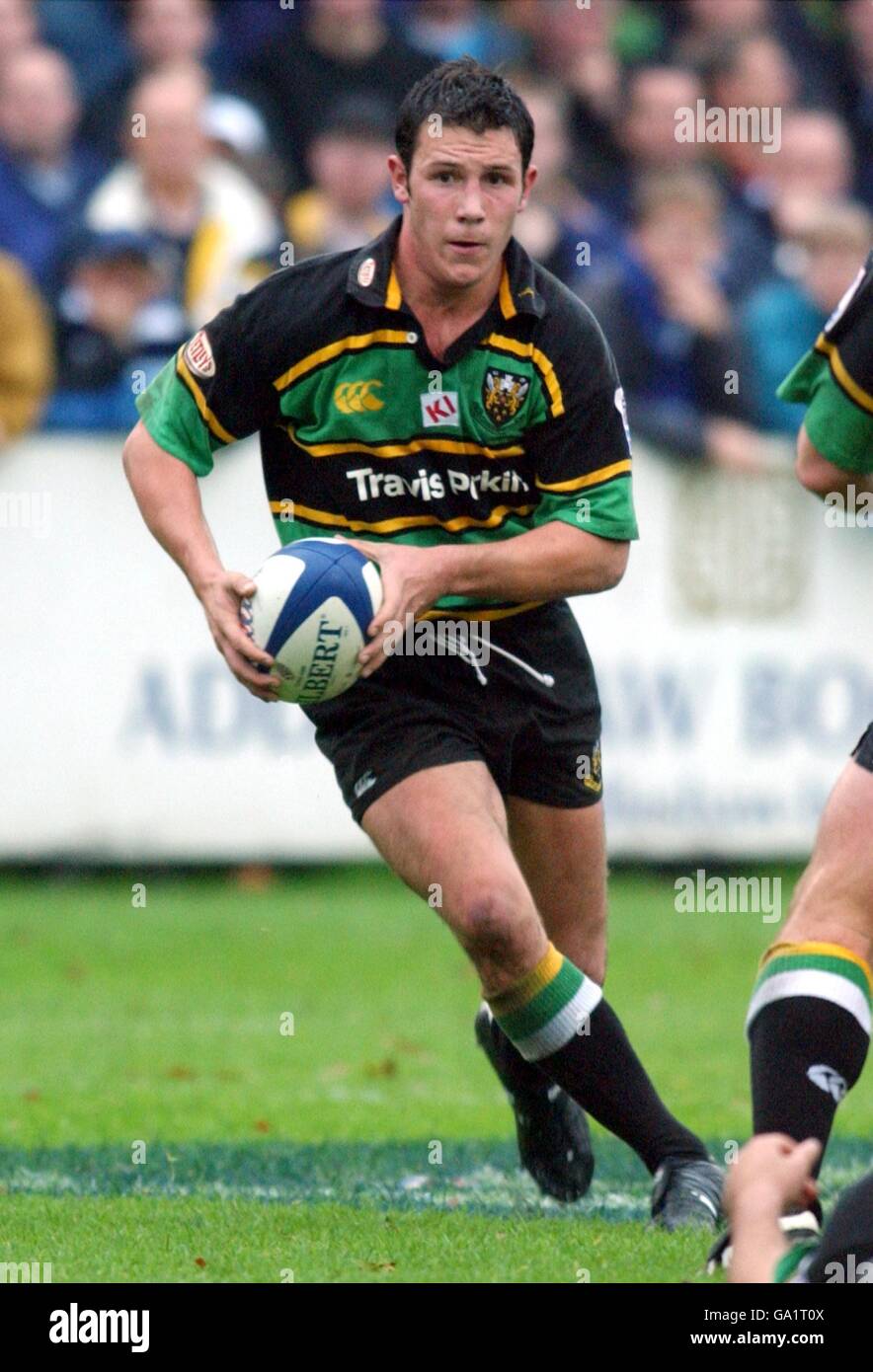 Northampton Saint's James Brooks in action against Sale Sharks Stock ...