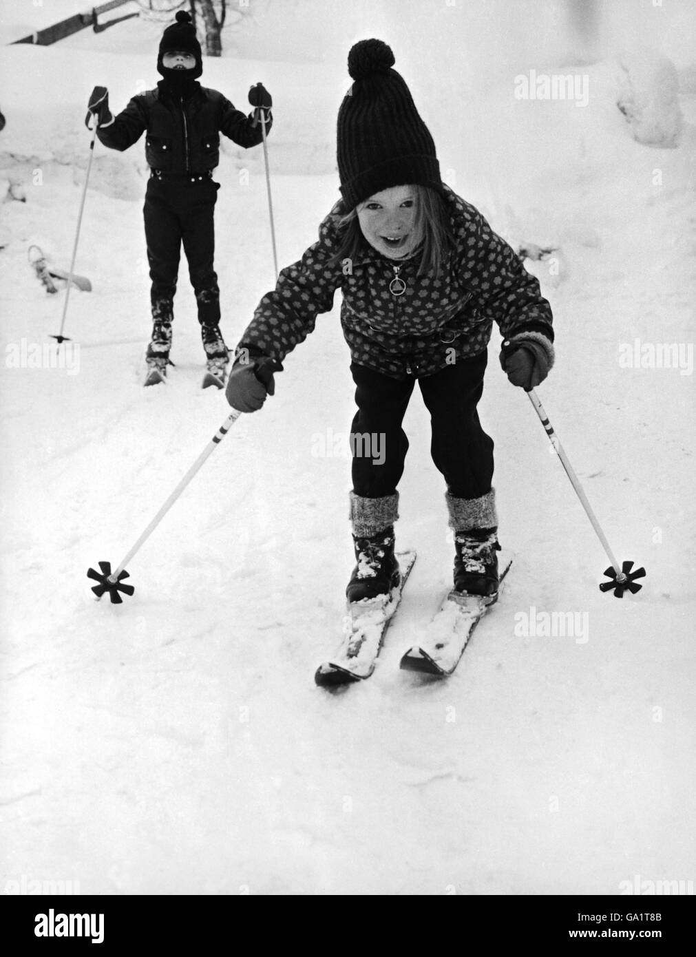 Both children Black and White Stock Photos & Images - Alamy