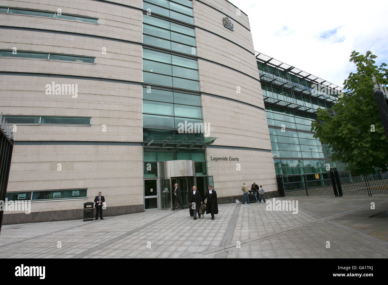 General view of the laganside courthouse in belfast city centre hi-res ...