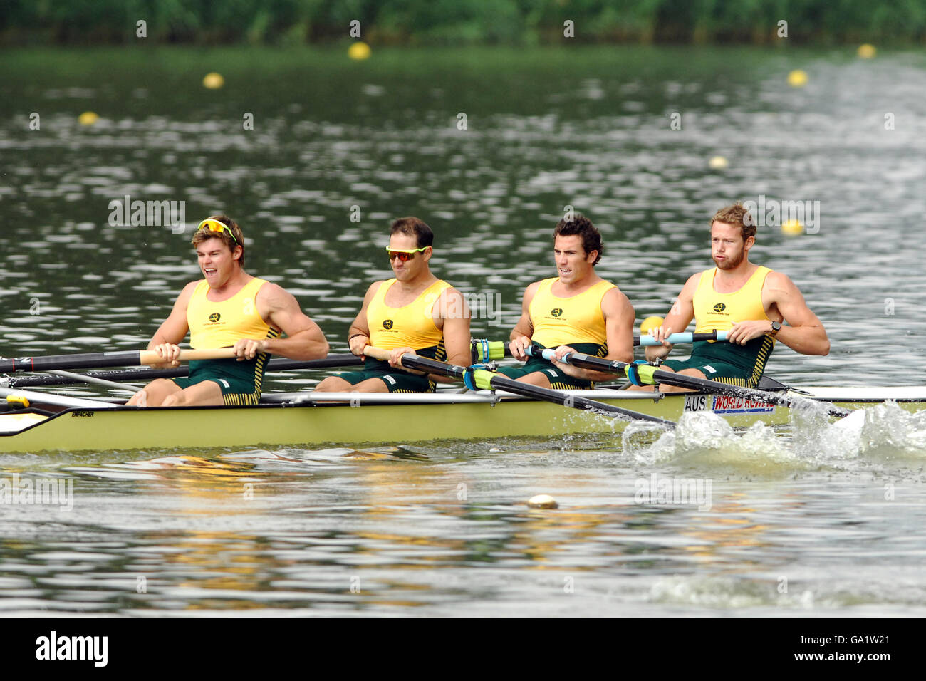 (R-L) Australia's Nick Baxter, Francis Hegerty, James Chapman and Sam ...