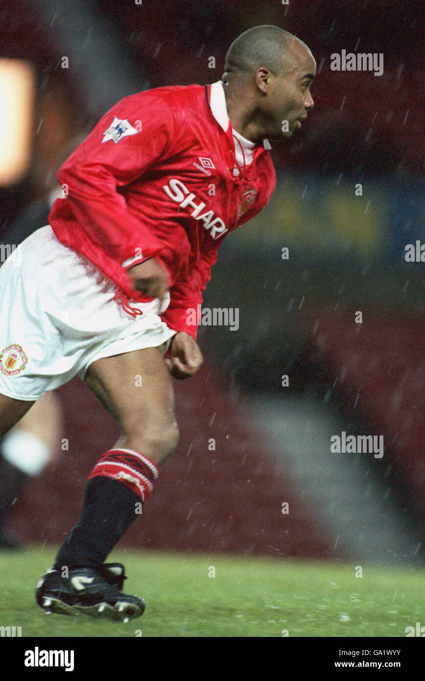 EUROPEAN SOCCER. DANNY WALLACE MANCHESTER UNITED Stock Photo - Alamy