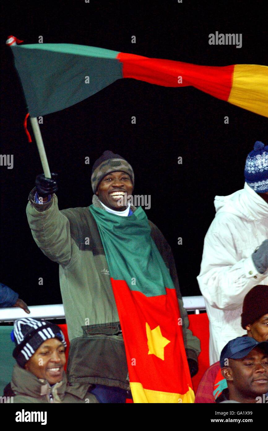 International Soccer - Friendly - Poland v Cameroon. A Cameroon fan ...