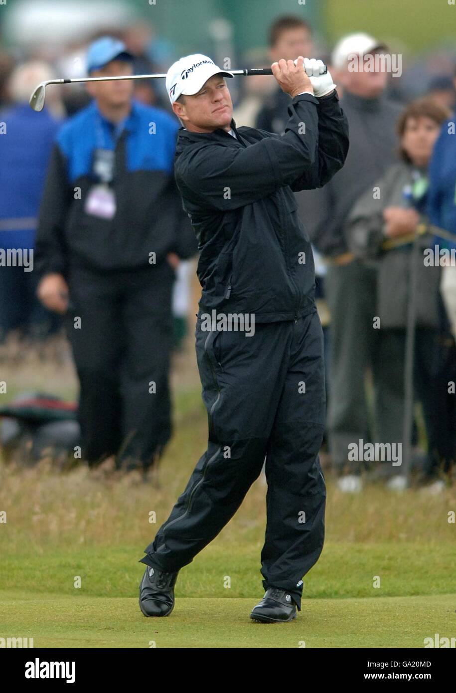 Scott Verplank in action during The Open Championship at the Carnoustie ...