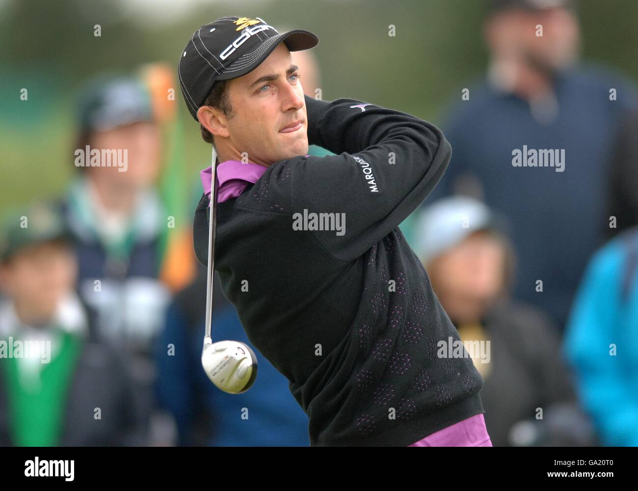 Geoff Ogilvy in action during The Open Championship at the Carnoustie ...