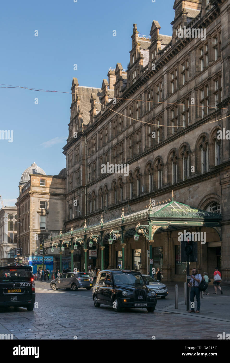 Entrance to Central Station,Gordon Street,Glasgow,Scotland,UK Stock ...