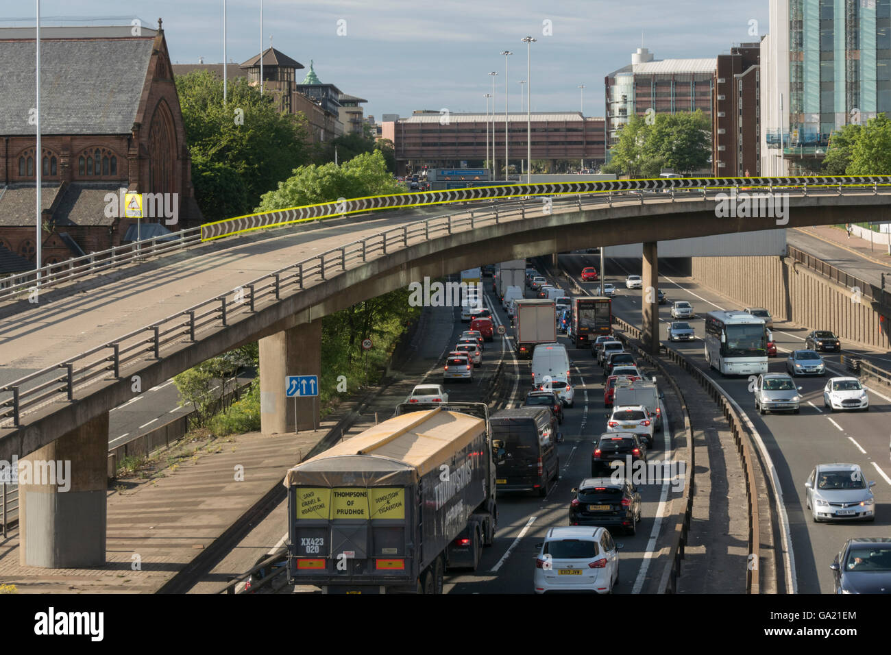 Slip Road Motorway Traffic Congestion High Resolution Stock Photography ...