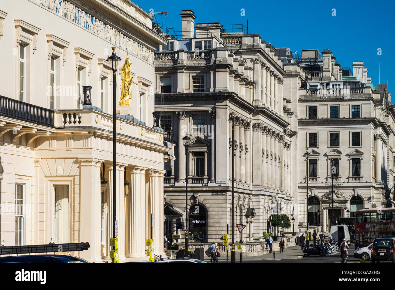 The Athenaeum club, Waterloo Place, London, England, U.K Stock Photo ...