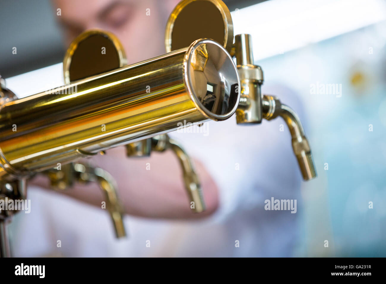 Close up beer pump hi-res stock photography and images - Alamy