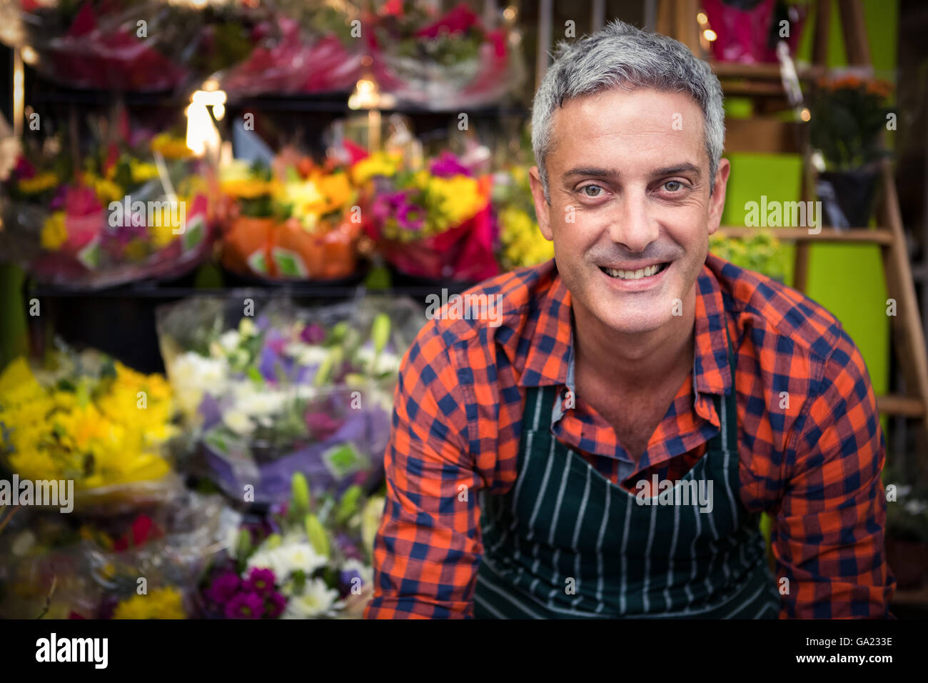 Male flower shop caucasian happy hi-res stock photography and images ...