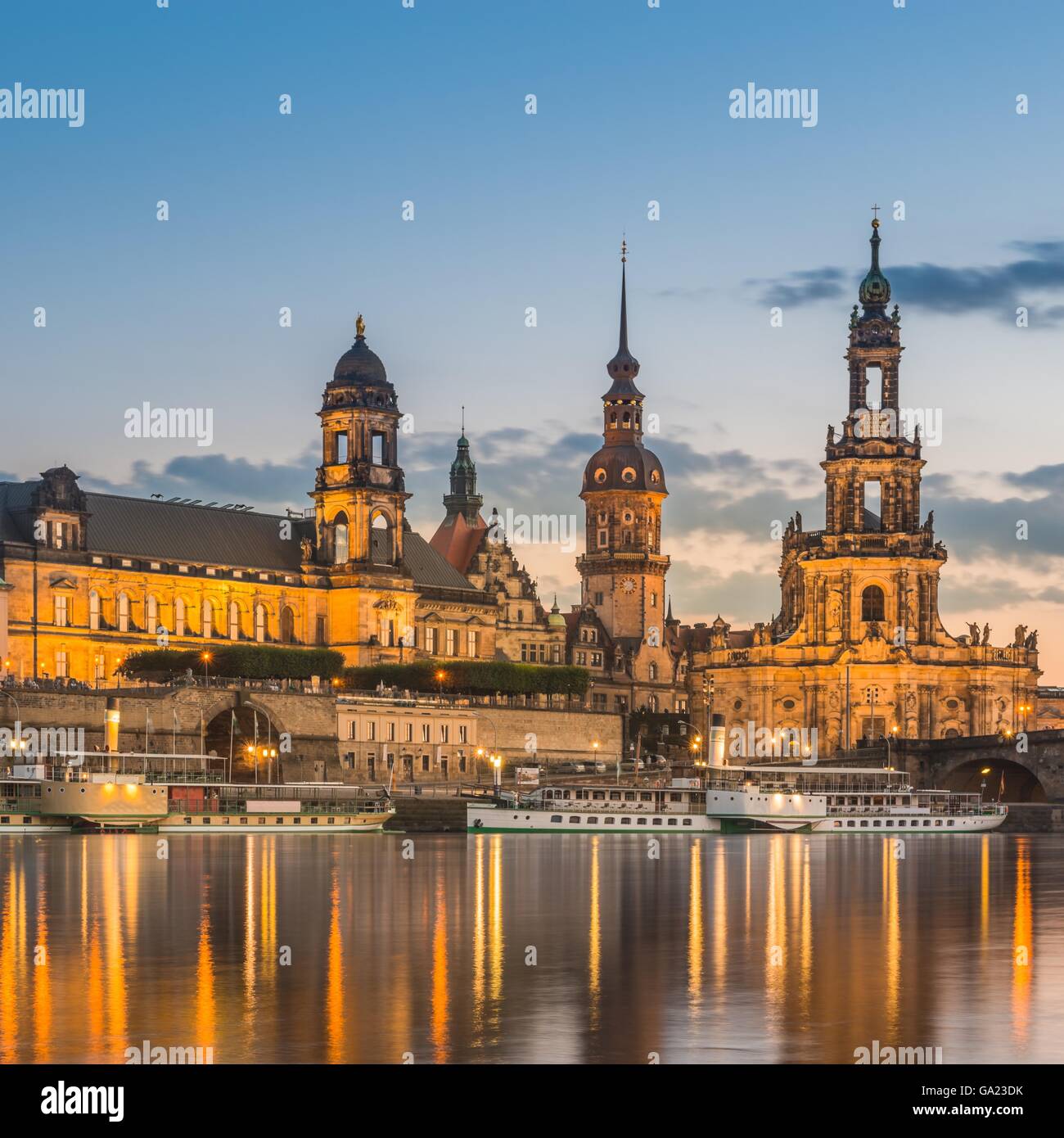 Dresden Evening View Stock Photo - Alamy