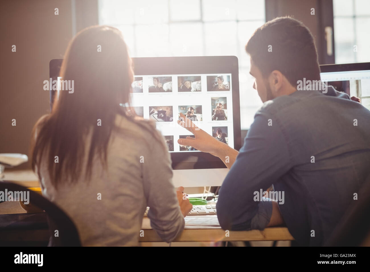 Man working desk office drawing tablet hi-res stock photography and ...