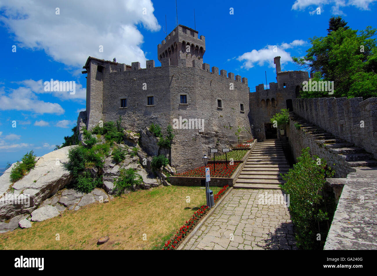 San Marino. Rocca fratta, Fratta Tower. Monte Titano. Republic of San ...