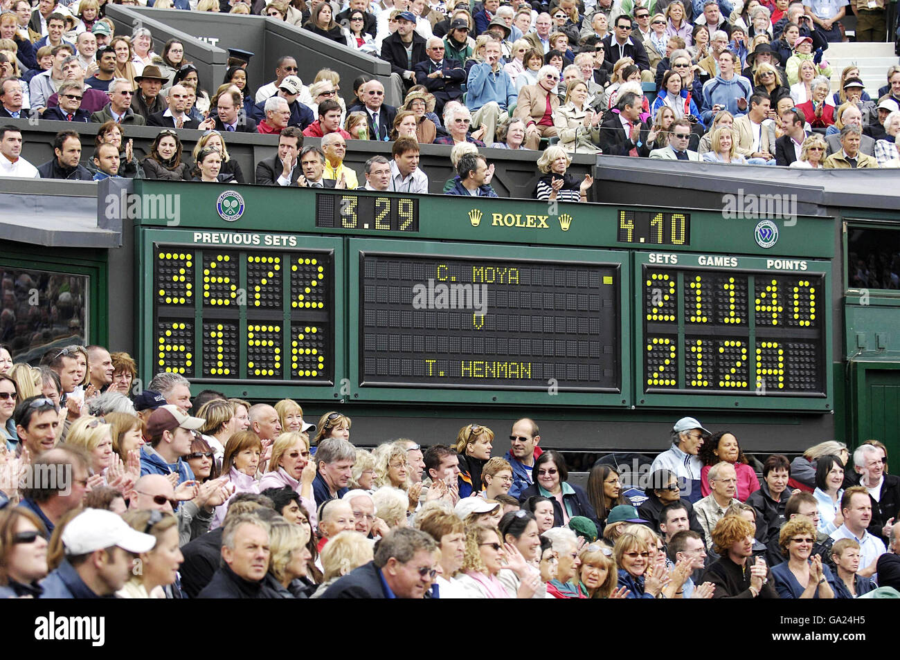 Wimbledon tennis score board hi-res stock photography and images - Alamy