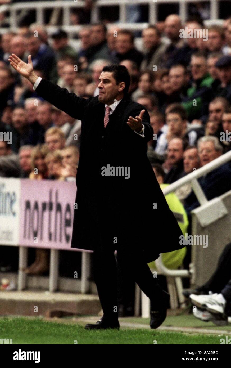 Aston Villa manager John Gregory not enjoying what he is seeing as his ...