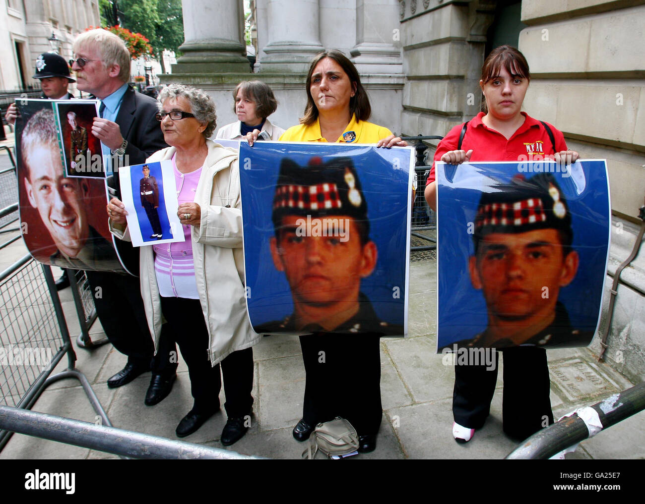 Rose Gentle, 2nd right, whose son Fusilier Gordon Gentle was killed in ...