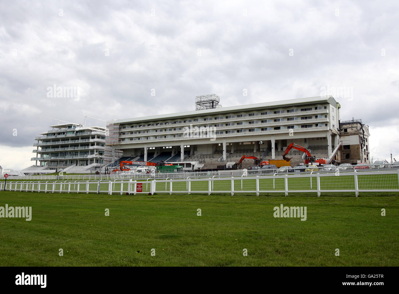Redevelopment of the Main Grandstand at Epsom Downs Racecourse Stock ...