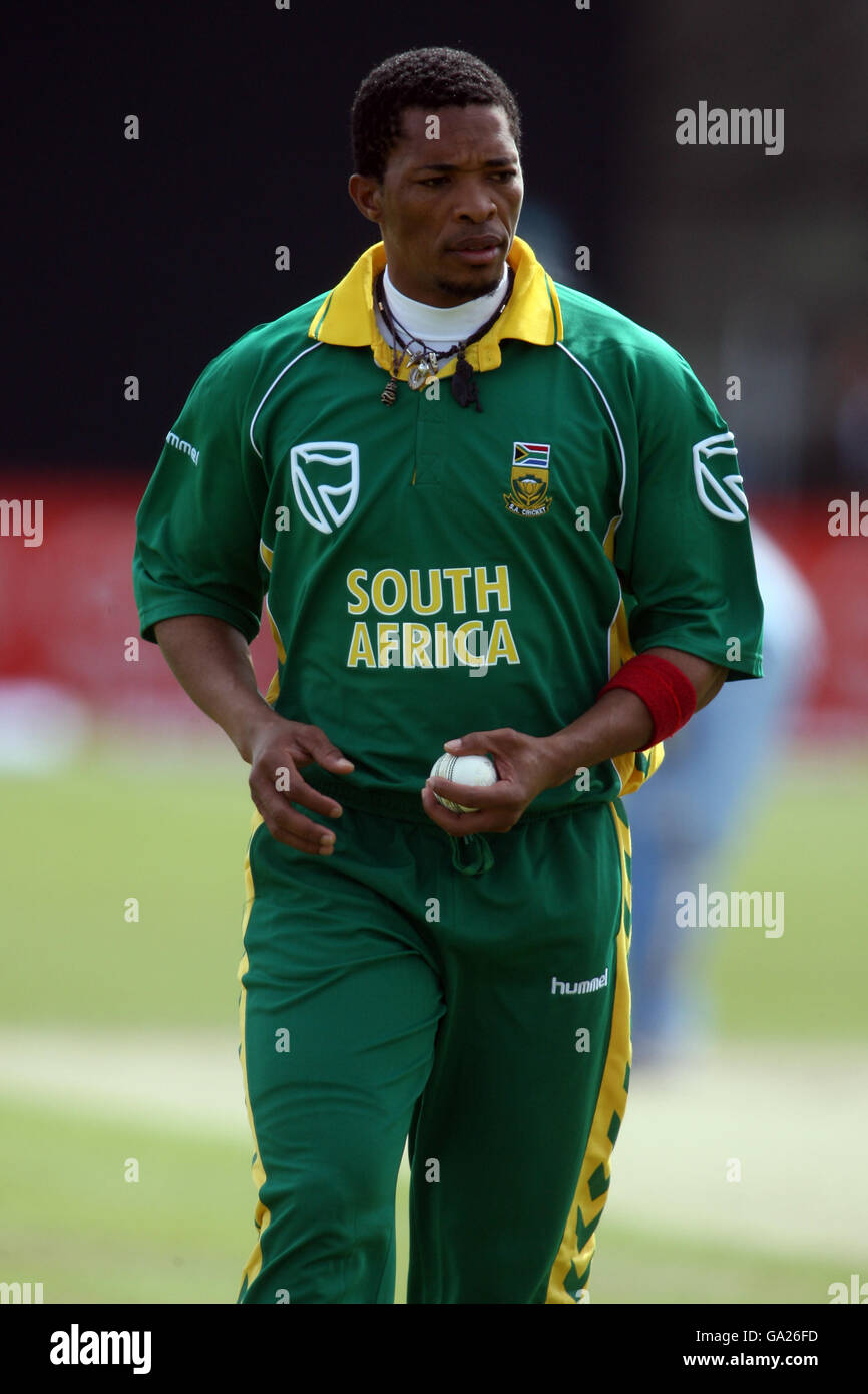 South Africa's Makhaya Ntini during a one day international match ...