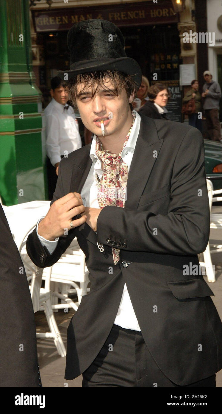 Pete Doherty arrives to sign copies of his new book ('The Collected ...