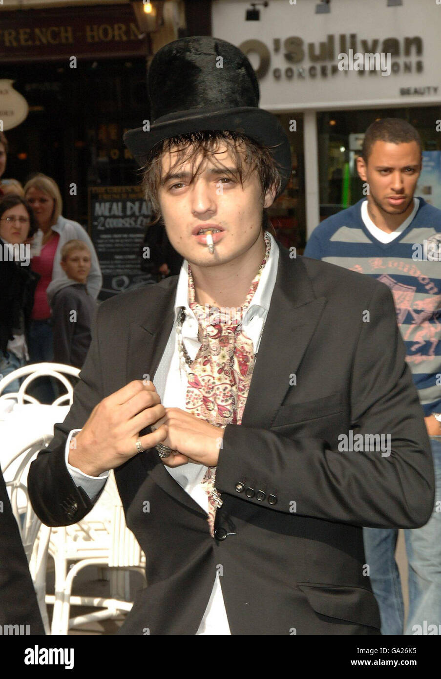 Pete Doherty arrives to sign copies of his new book ('The Collected ...