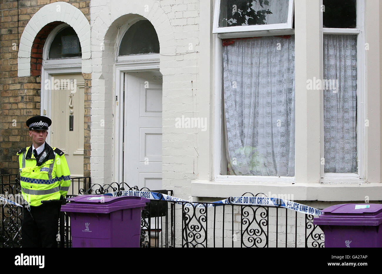 Police activity at a property in Hatherley Street, Liverpool, following ...