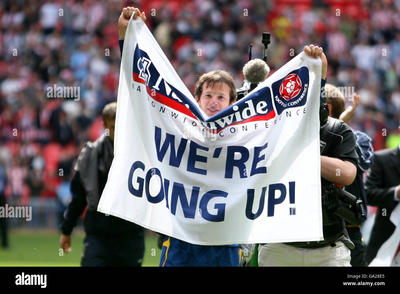 Morecambes michael twiss celebrates hi-res stock photography and images ...