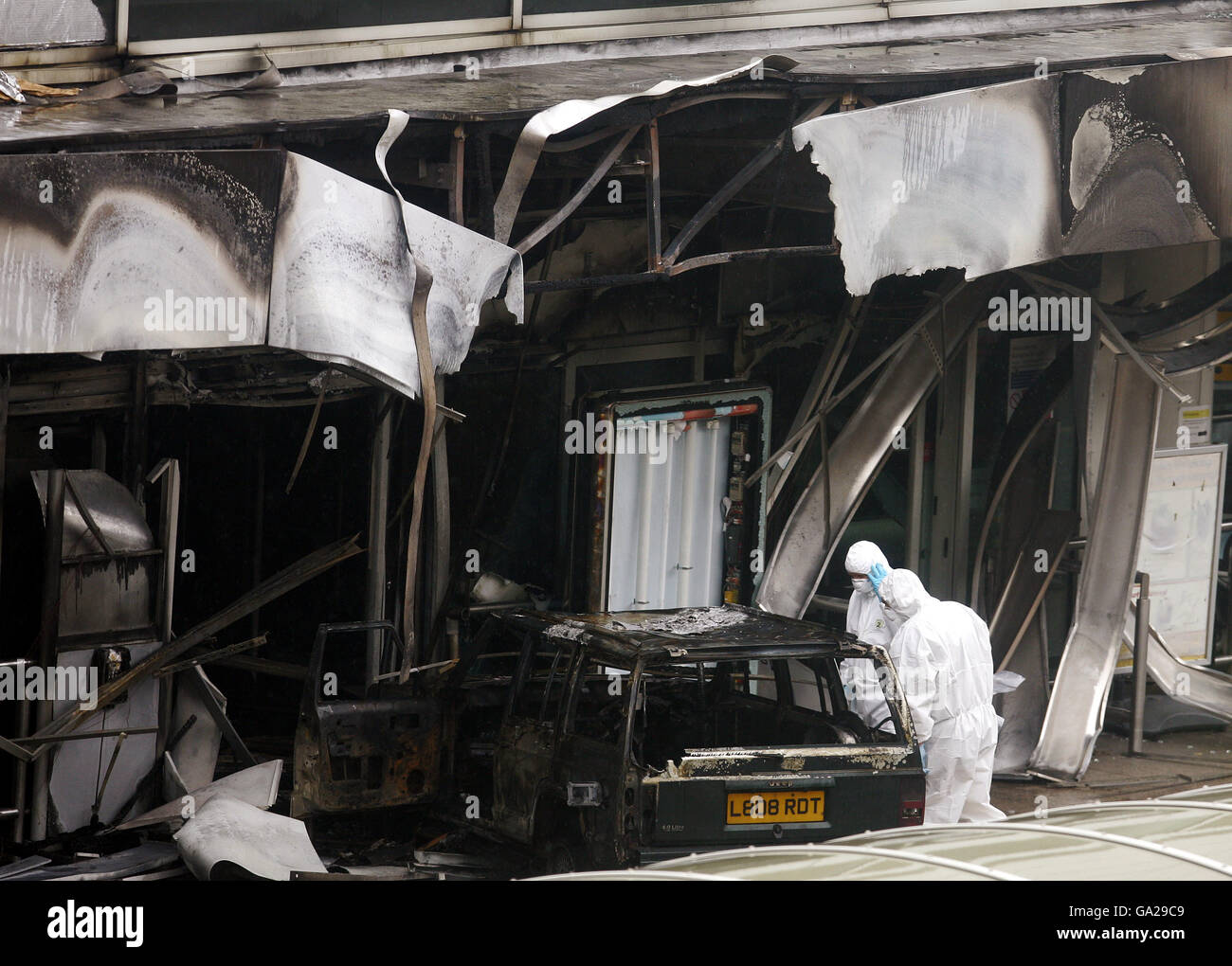 Terrorism terror attack explosion police gv general view hi-res stock ...