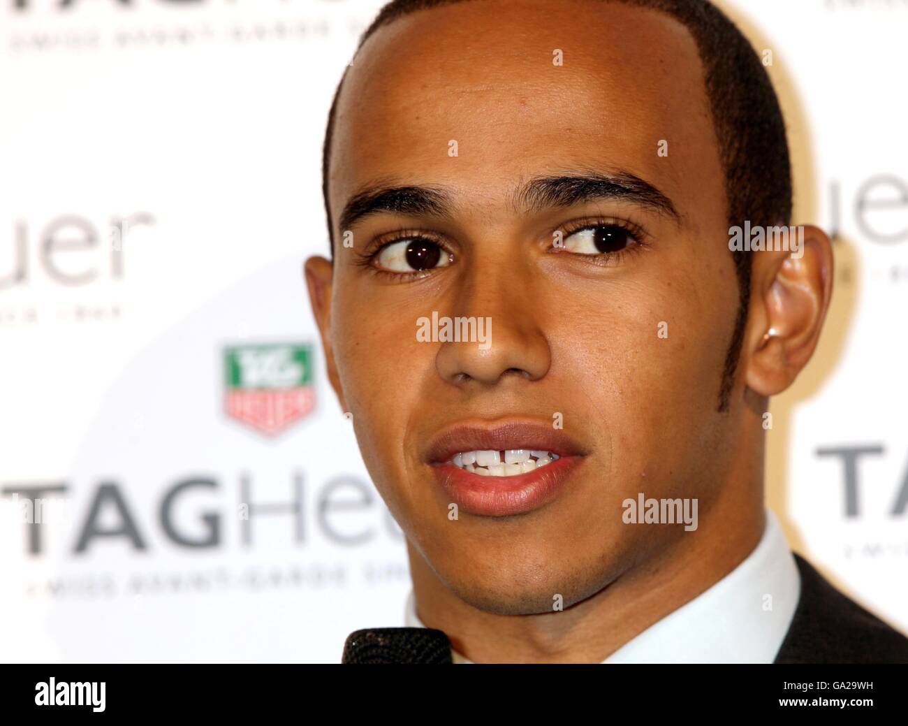 Tag heuer party lewis hamilton hi-res stock photography and images - Alamy