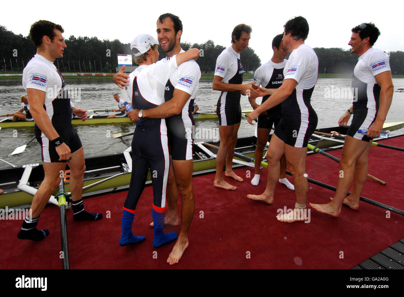 Great Britain's Men's Eight comprising Alex Partridge, Colin Smith ...